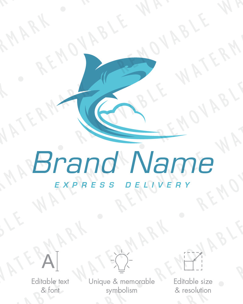 Shark Missile Logo Template #75663 - TemplateMonster