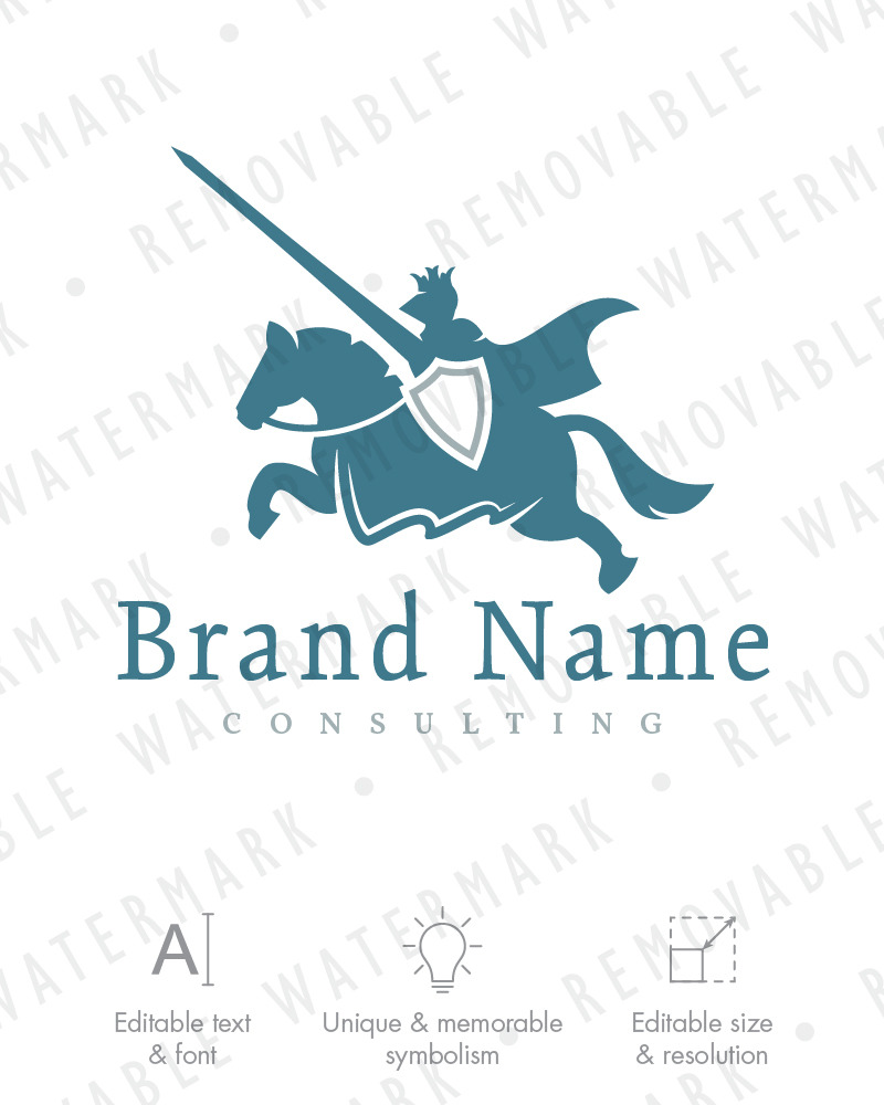 Turnier Ritter Logo Vorlage #75661 - TemplateMonster