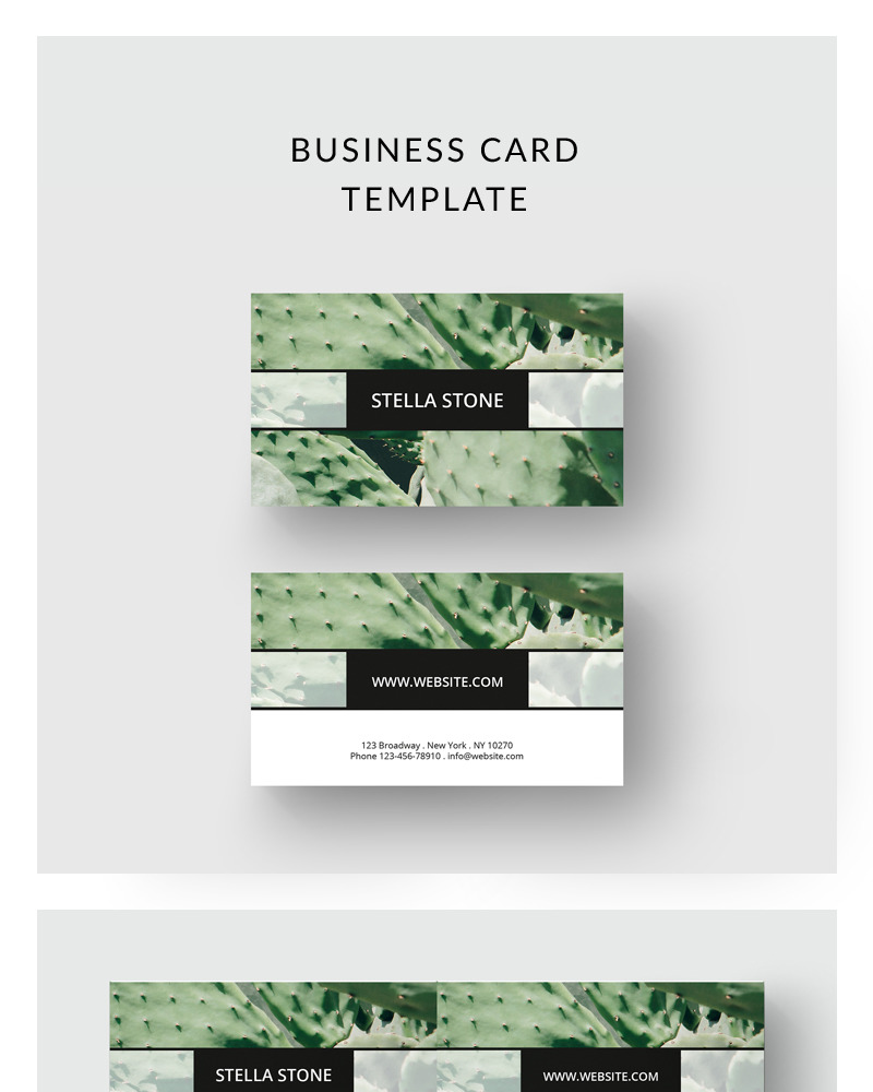 Cactus Business Card - Corporate Identity Template