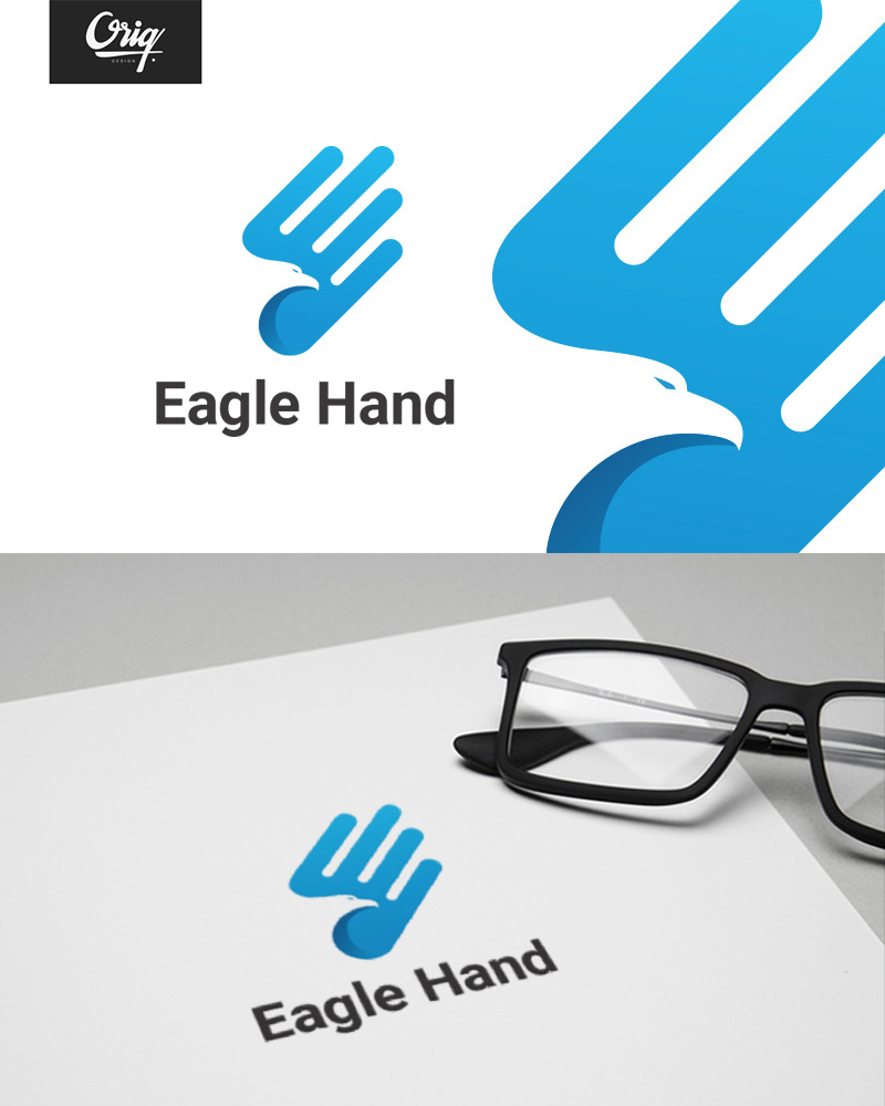 Eagle Hand Logo Template #76110 - TemplateMonster