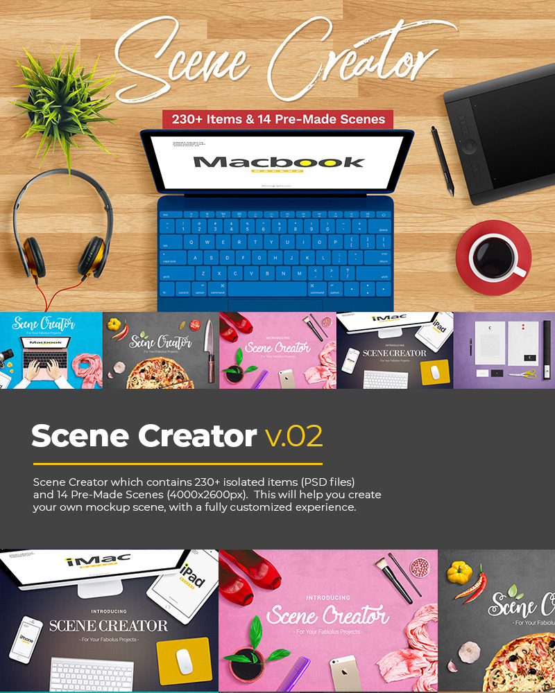 Scene Creator v2 Product Mockup #76196 - TemplateMonster
