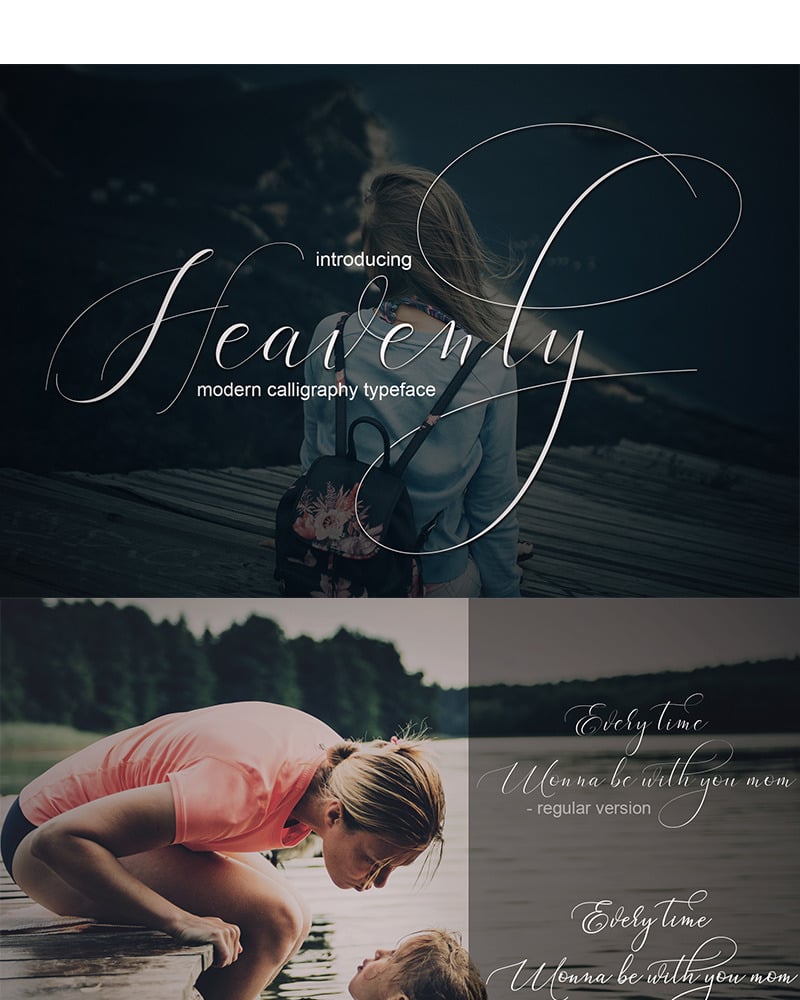 Heavenly Cursive Font #76243 - TemplateMonster