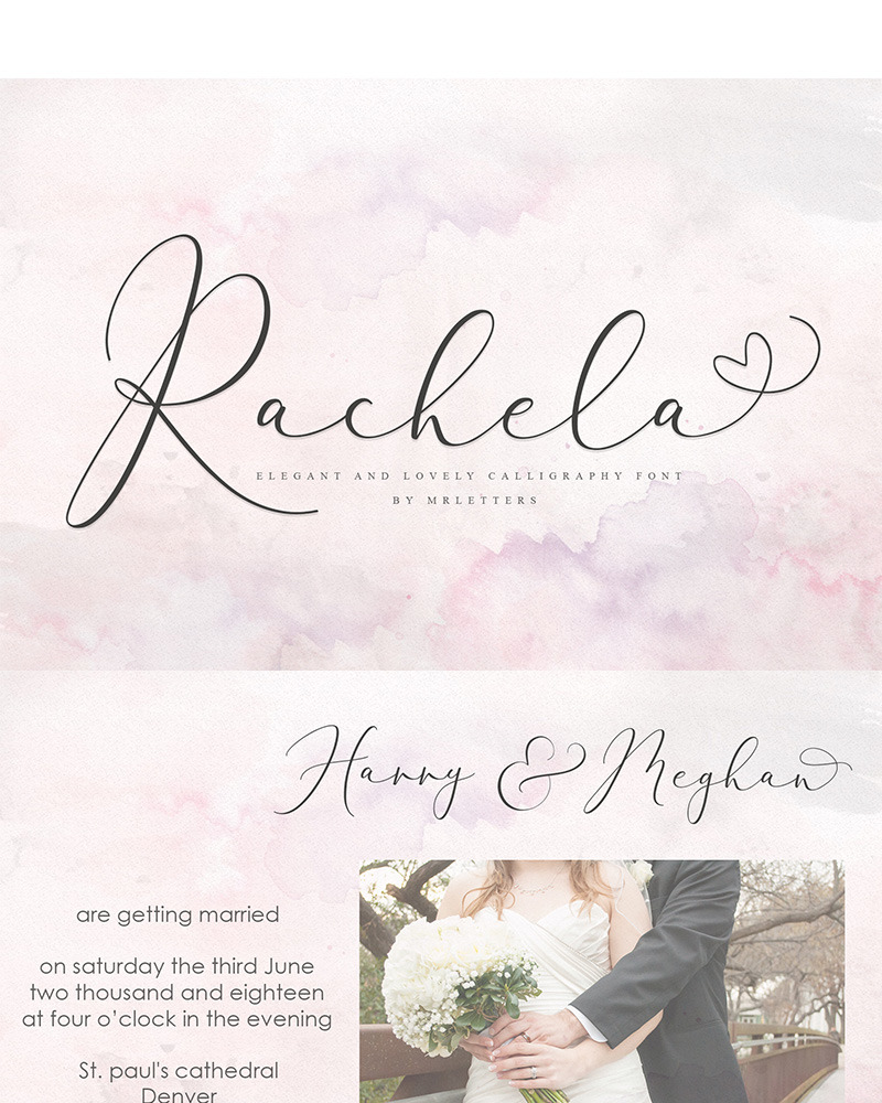 Rachela Cursive Font #76246 - TemplateMonster