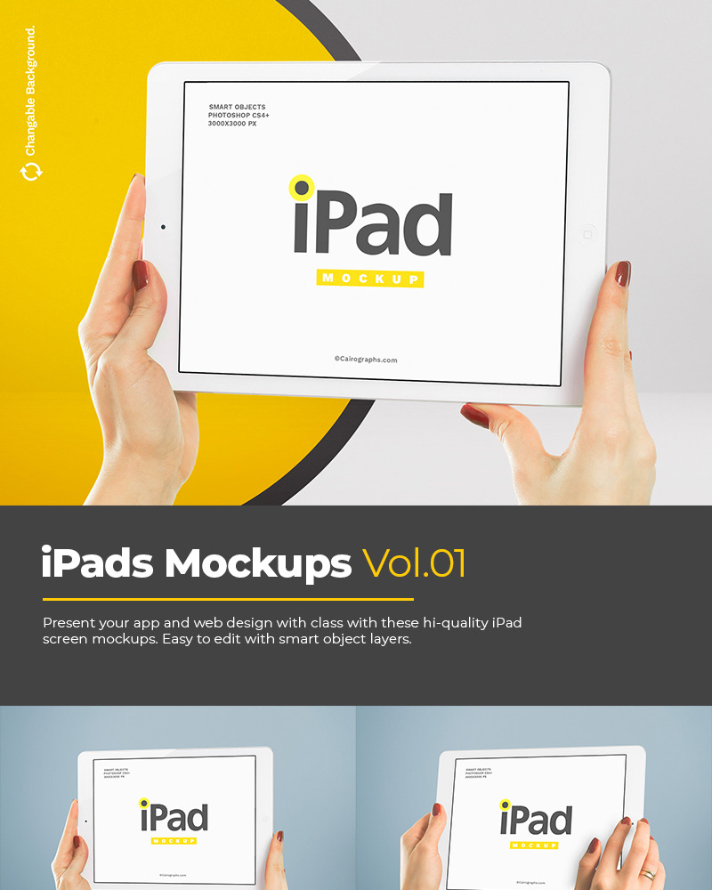 IPads Mockups Product Mockup #76348 - TemplateMonster