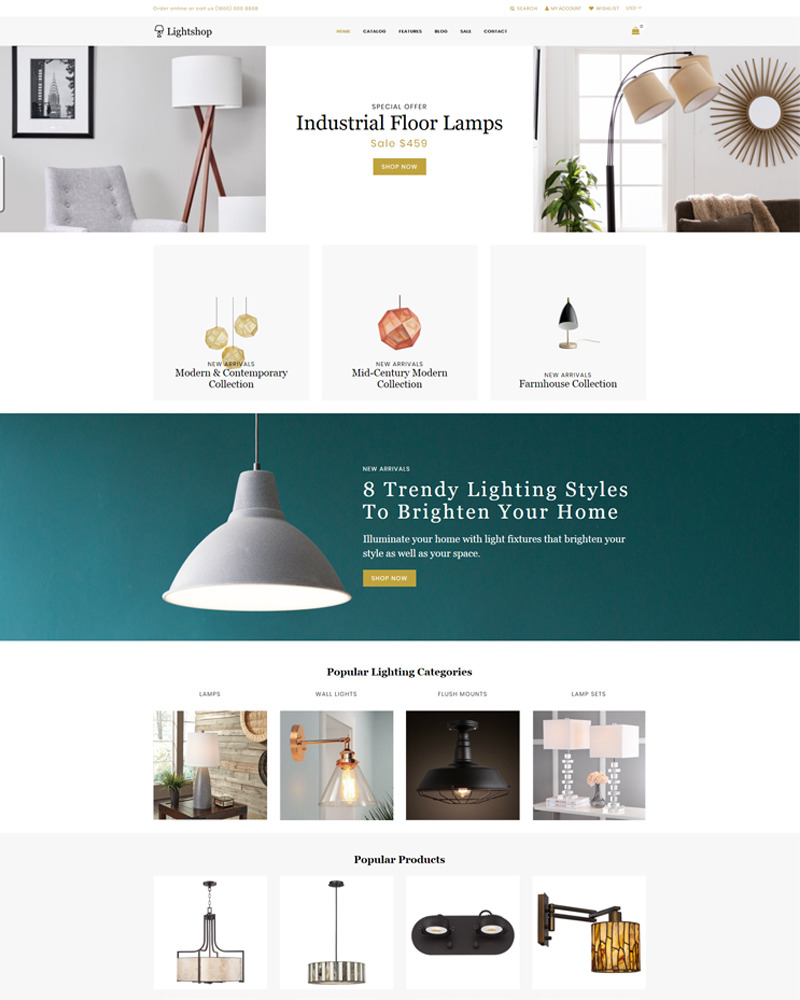 Lightshop - Decor Modern Shopify Theme - TemplateMonster