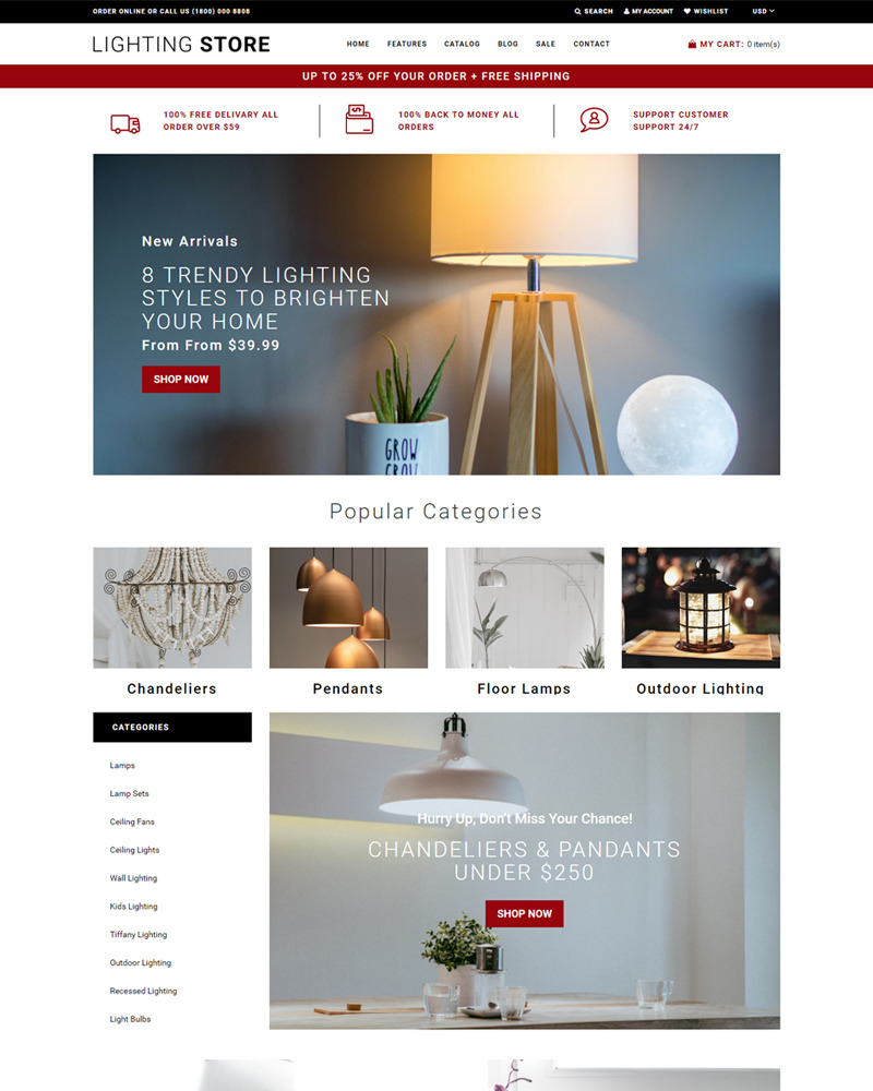 Lighting Store - Lighting Responsive Practical Shopify Theme