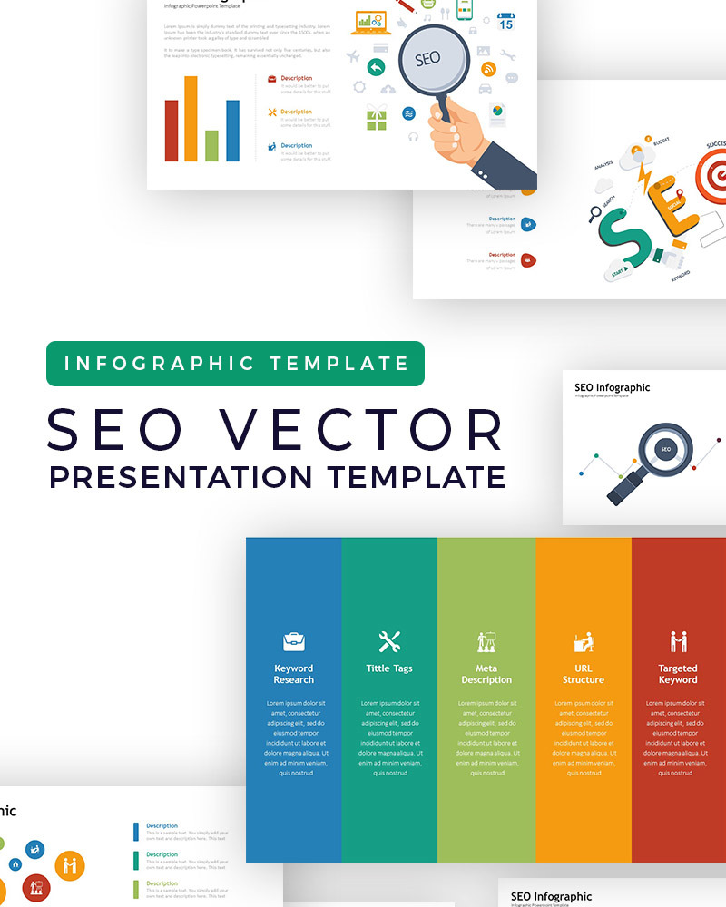 Prezentacja SEO - szablon Infografika PowerPoint