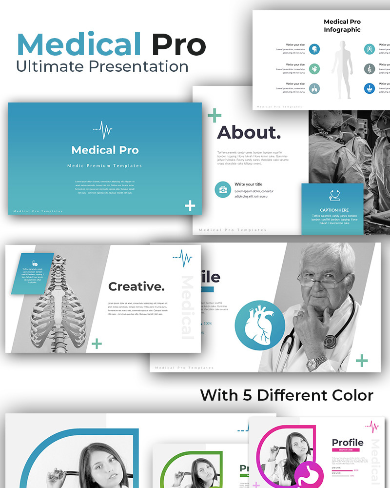 Medical Pro PowerPoint-Vorlage #76786 - TemplateMonster