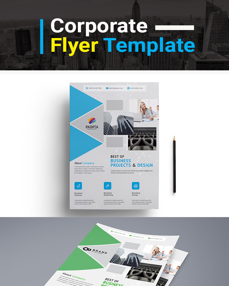 CREATIVE THINKING INSPIRES IDEAL FLYER Templates PSD