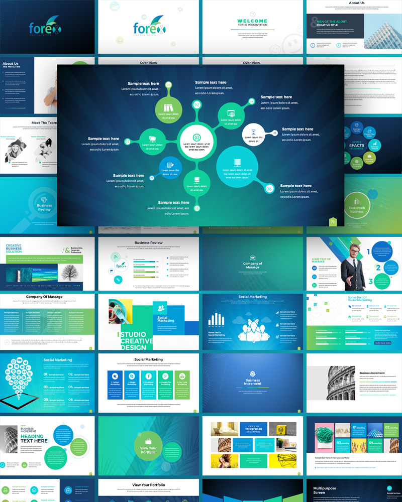 Forex - Multipurpose Infographic PowerPoint template