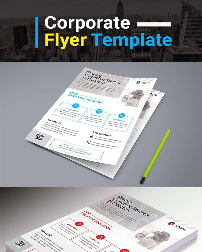 Studio Creative Flyer PSD - Corporate Identity Template