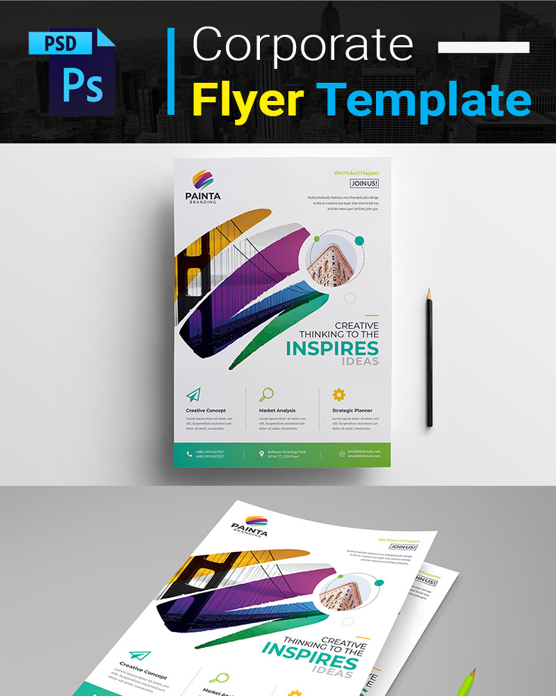 Creative Thinking Flyer - Corporate Identity Template