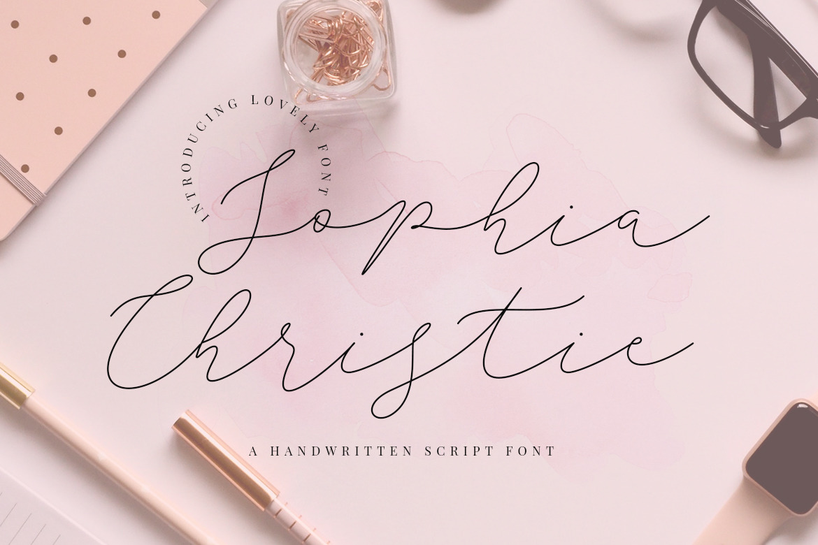 Sophia Christie Cursive Font #77021 - TemplateMonster
