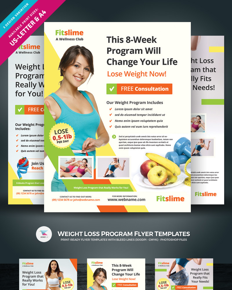 Weight Loss Program Flyer - Corporate Identity Template