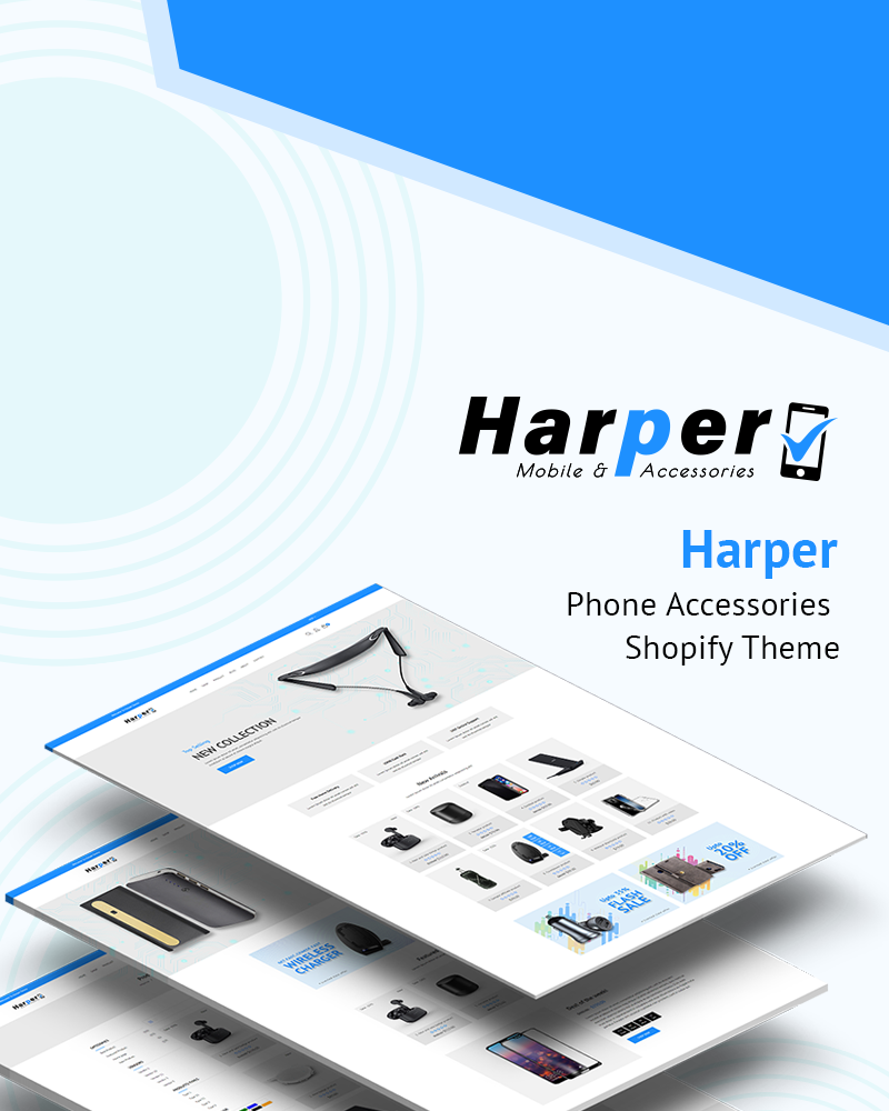 Harper - Phone Accessories Shopify Theme - TemplateMonster
