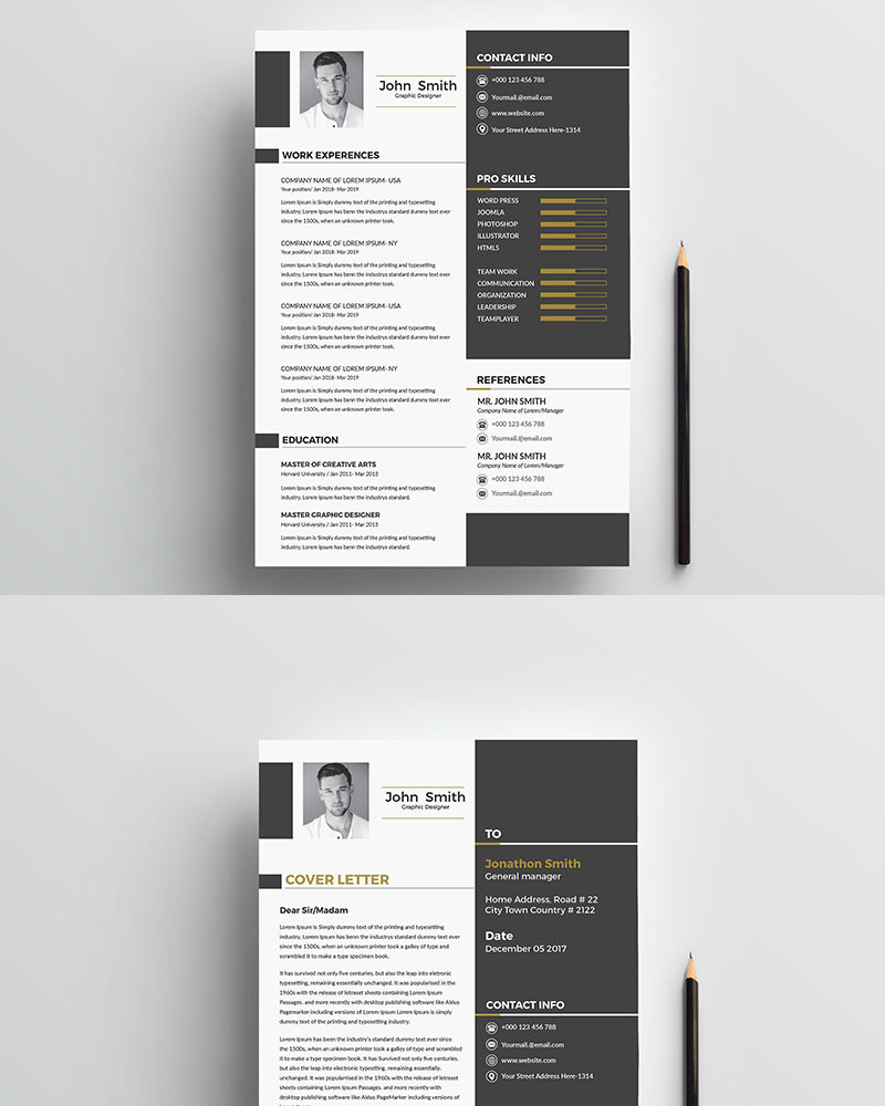 John Smith Resume Template #77366 - TemplateMonster