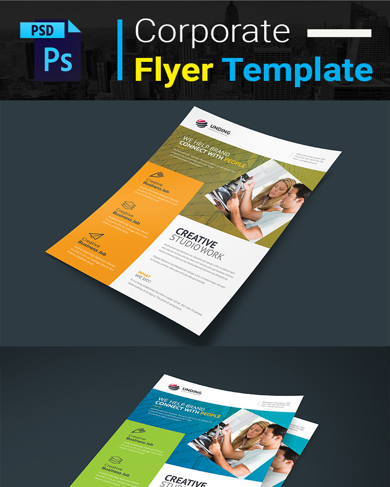 Connecting People Flyer - Corporate Identity Template