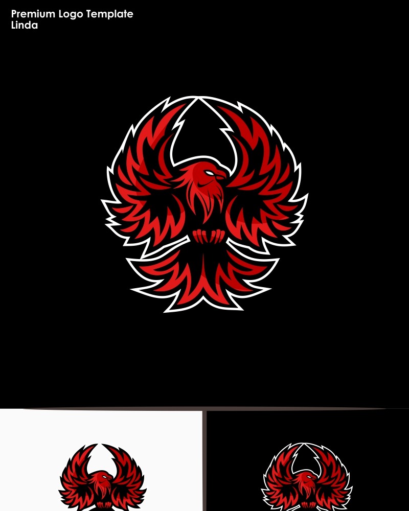 Fire Phoenix Logo Template #77435 - TemplateMonster