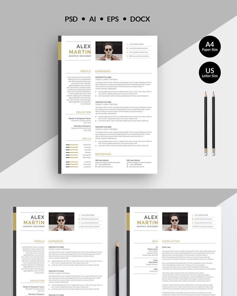 Alex Martin Modern & Creative Resume Template
