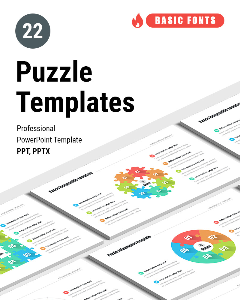 Modèle PowerPoint de casse-tête #77880 - TemplateMonster