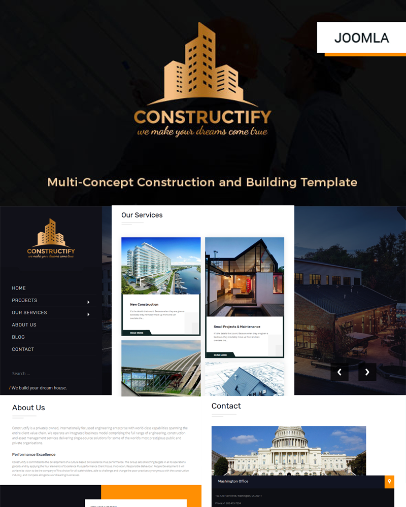 Constructify- Construction and Building Joomla 5 Template
