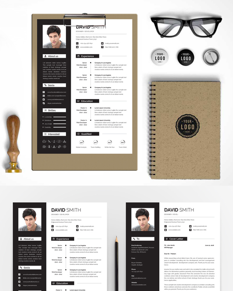 David Smith Resume Template #77944 - TemplateMonster