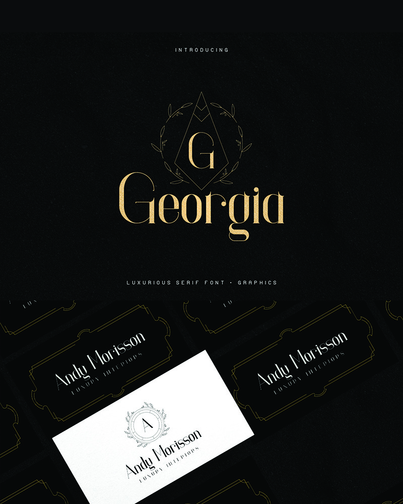 Georgia Font #77960 - TemplateMonster