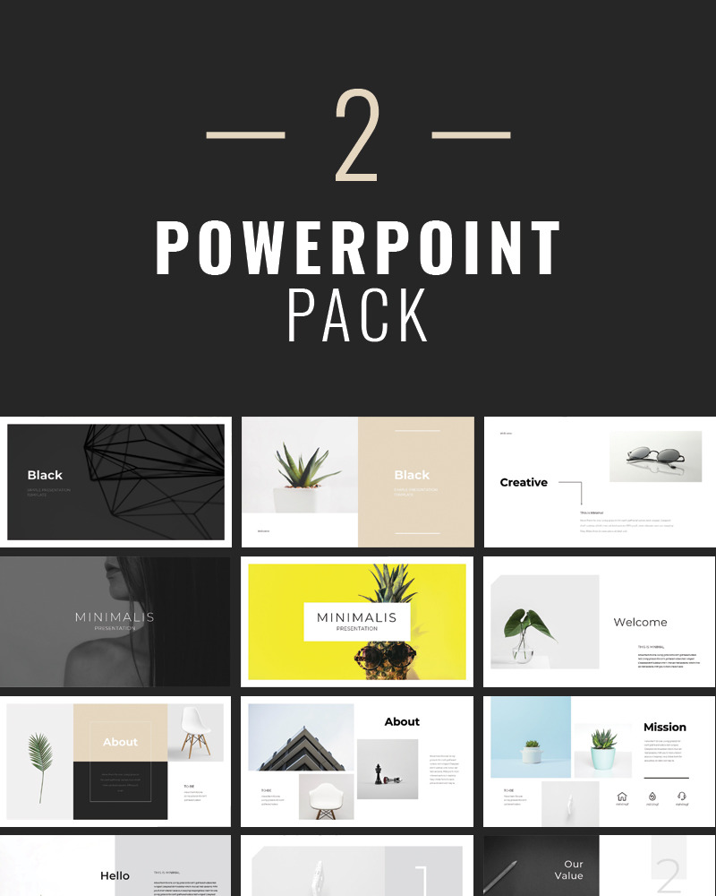 2 Professionelle PowerPoint-Vorlage #77903 - TemplateMonster