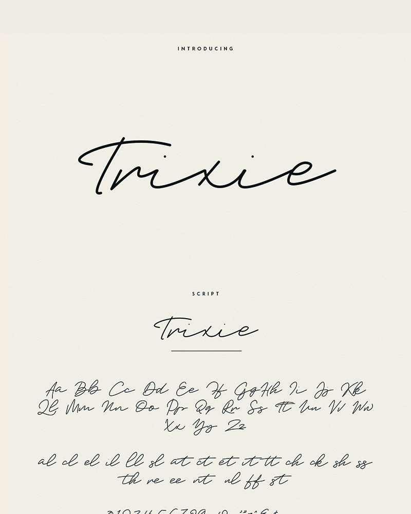 Trixie Font #77984 - TemplateMonster