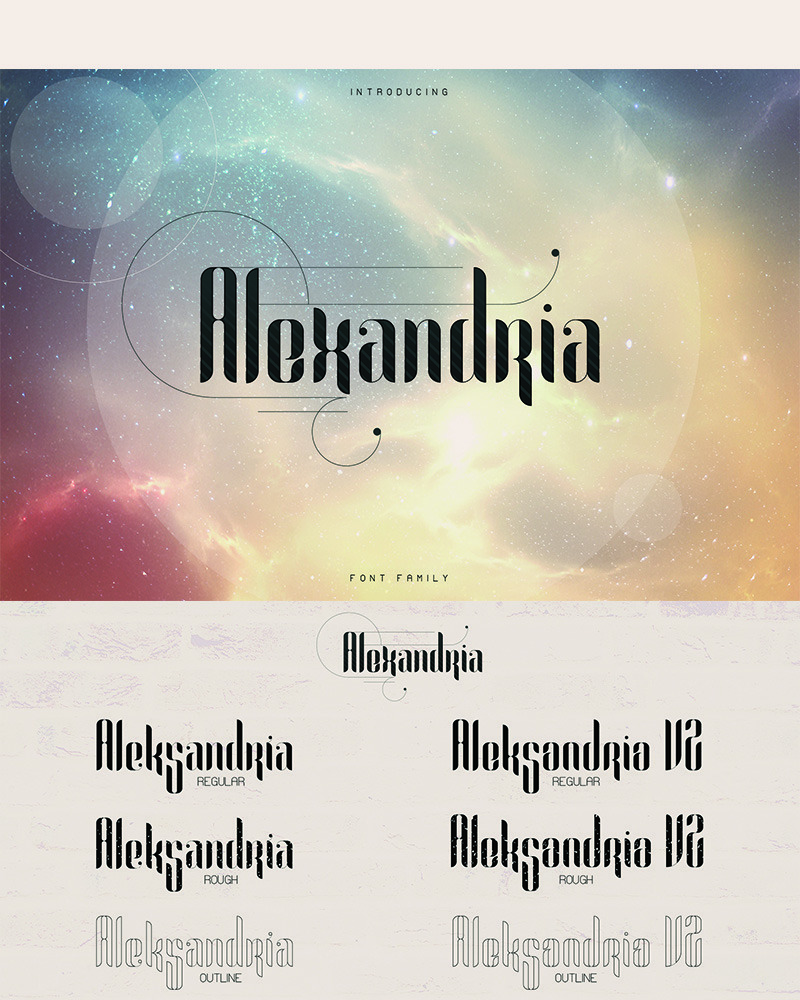 Alexandria Font #78025 - TemplateMonster
