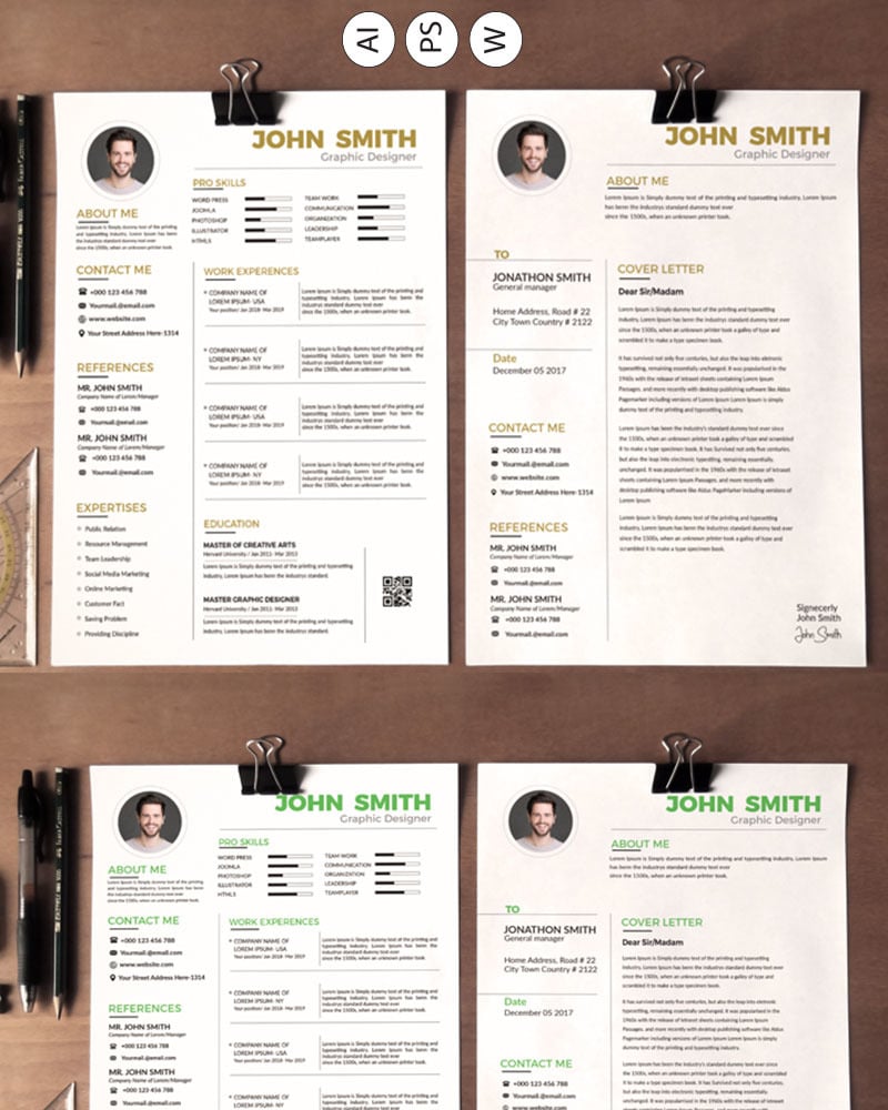 John Smith Resume Template #78174 - TemplateMonster