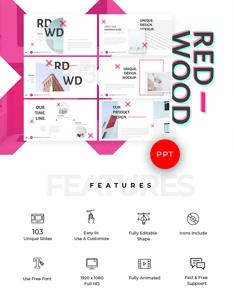 RedWood PowerPoint template #78273 - TemplateMonster