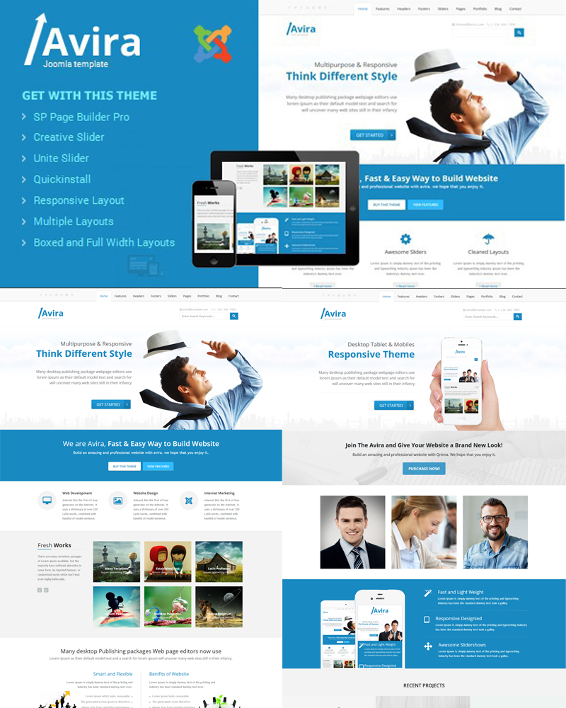 Avira - Responsive Multipurpose Joomla 5 Template