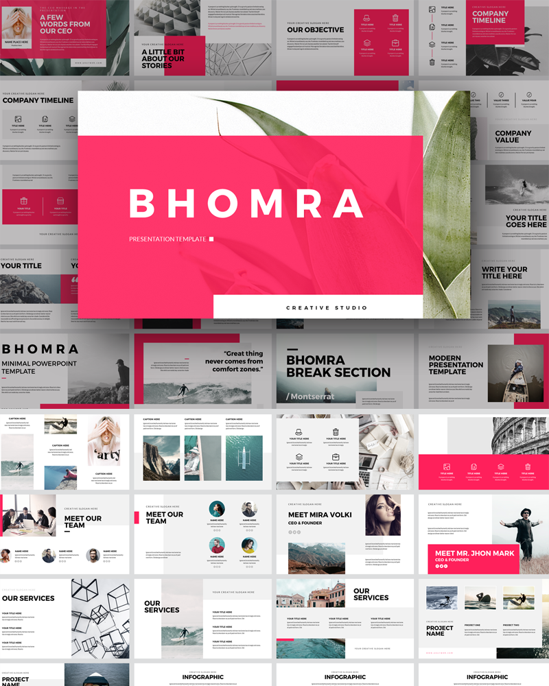 Bhomra - Minimal - Keynote template #78475 - TemplateMonster