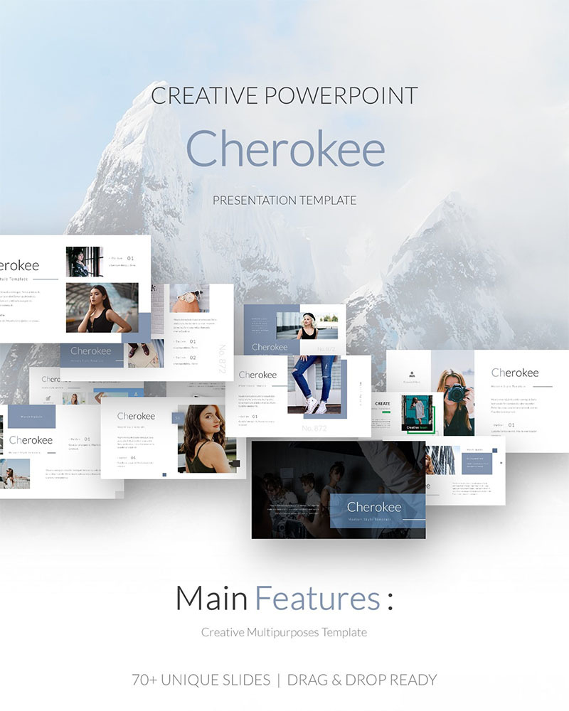Cherokee PowerPoint template #78479 - TemplateMonster