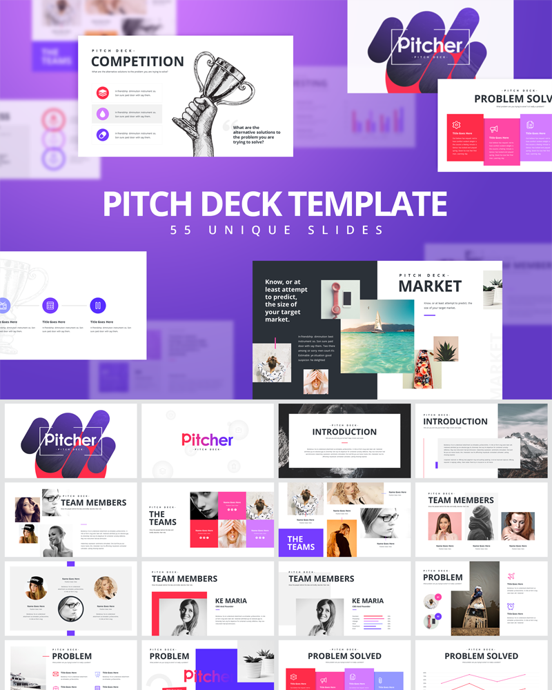 Pitcher - Multipurpose Pitch Deck - Keynote template