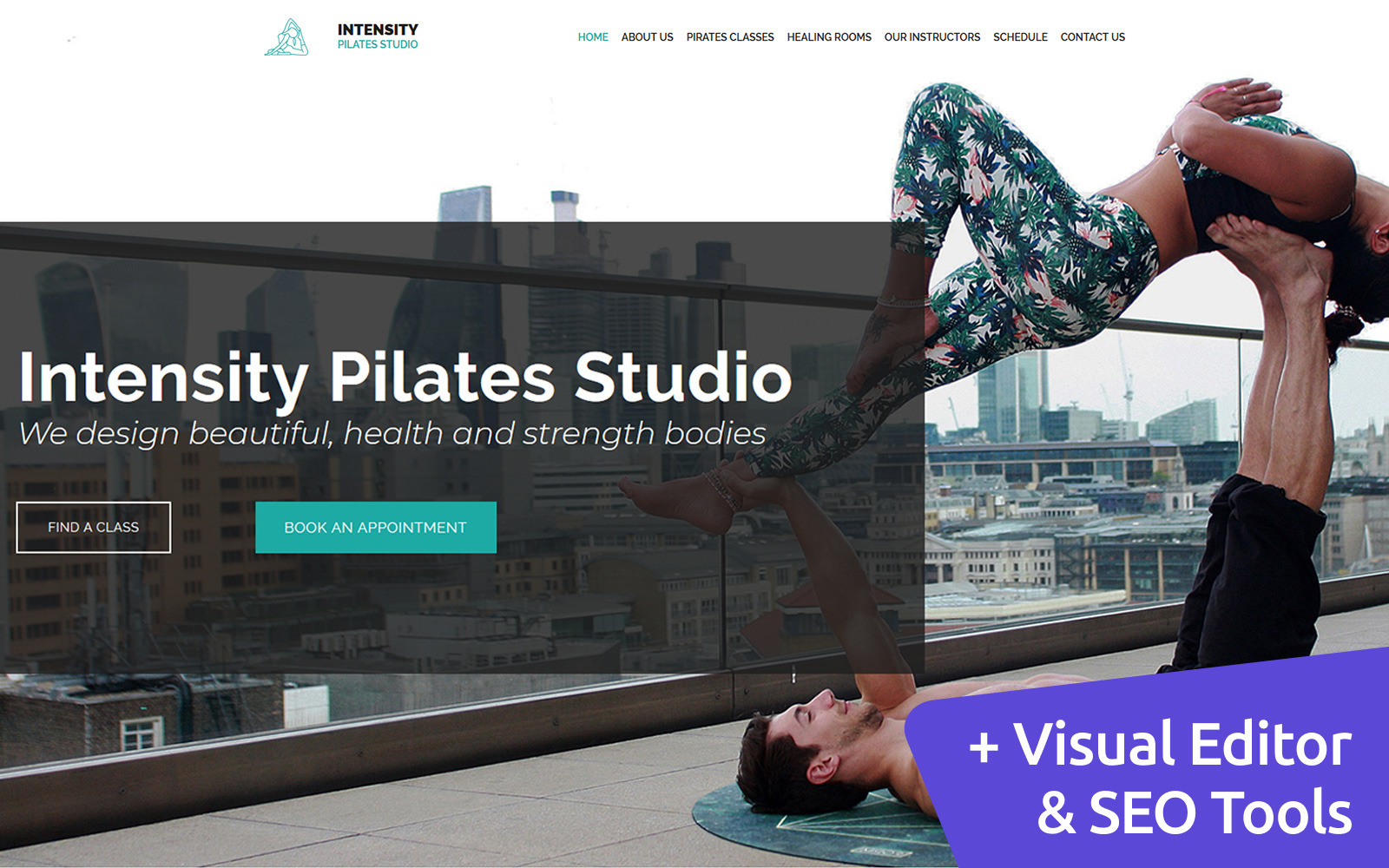 Intensity - Pilates Studio Moto CMS 3 Template