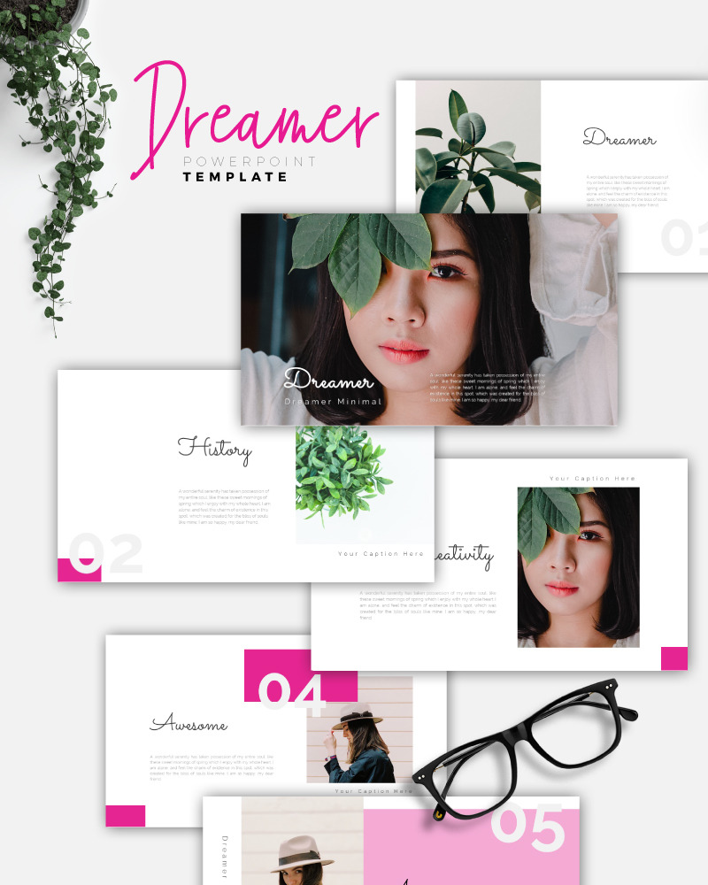 DREAMER - Creative PowerPoint template - TemplateMonster