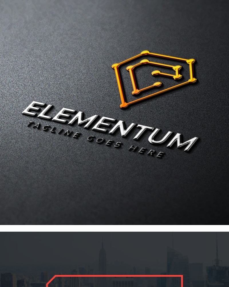 Elementum E Letter Logo Template #78858 - TemplateMonster