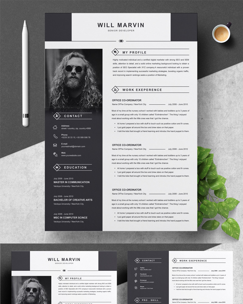 Will Resume Template #78873 - TemplateMonster