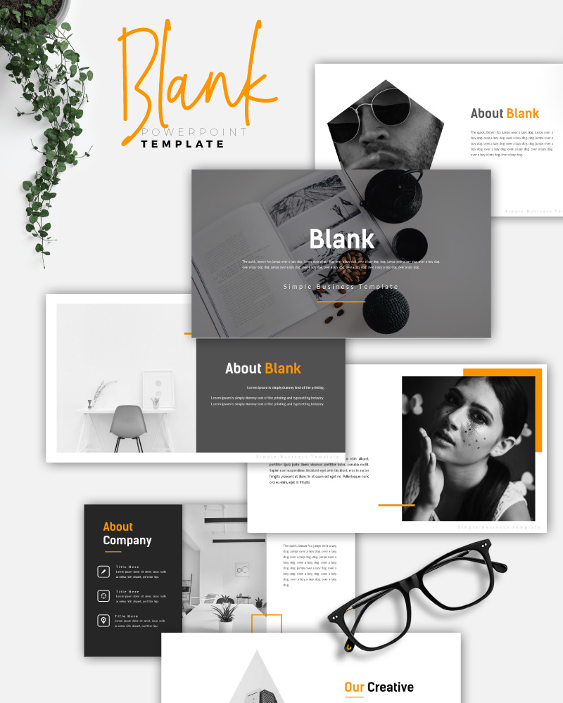 Blank - Business PowerPoint template - TemplateMonster