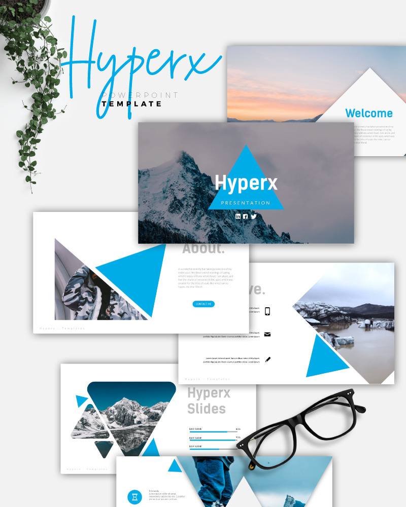 HyperX - Plantilla de PowerPoint creativa - TemplateMonster