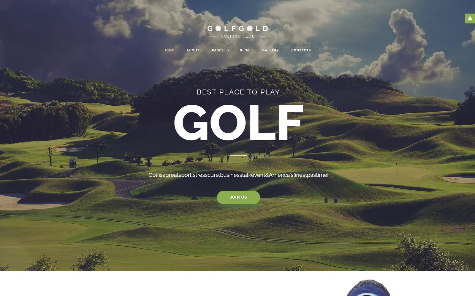 GolfGold - Golf Creative Joomla Template - TemplateMonster