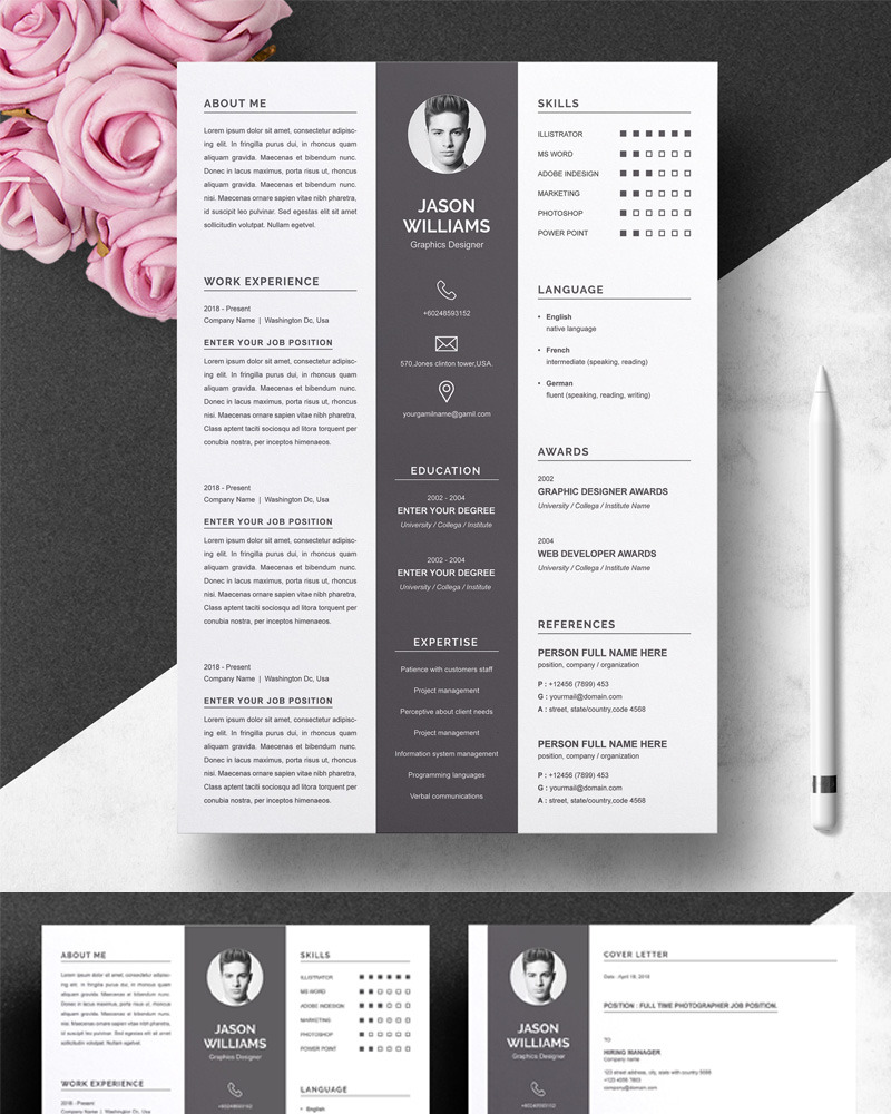 Jason Resume Template #79137 - TemplateMonster