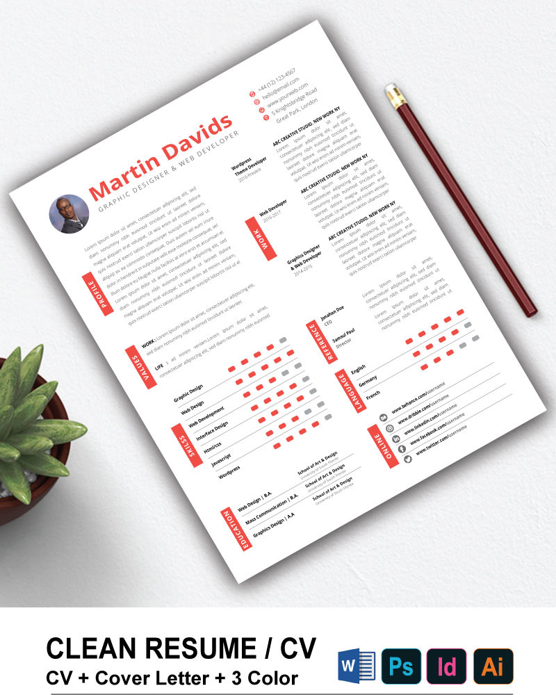 Martin Resume Template #79232 - TemplateMonster