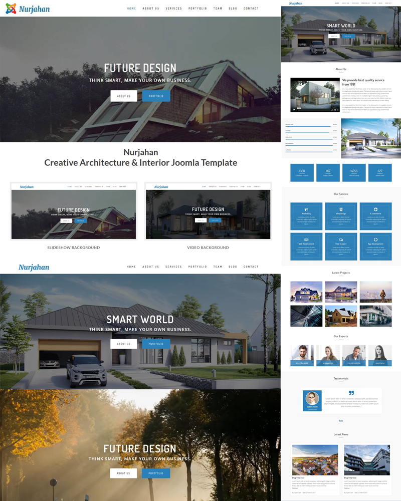 Nurjahan - Architecture & Interior Joomla 5 Template