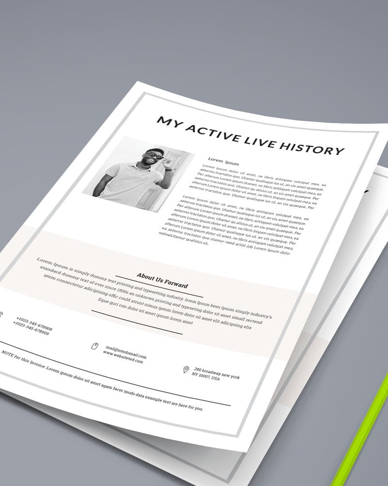 Real History Flyer - Corporate Identity Template