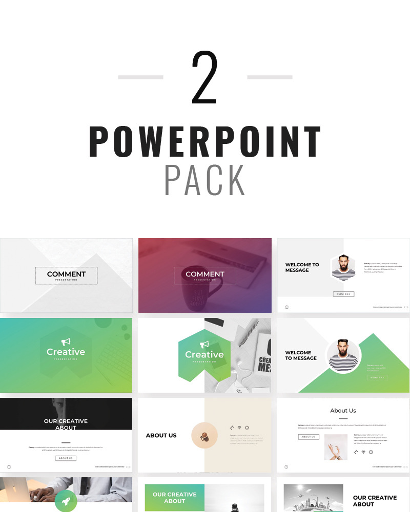 Creative Minimal Business PowerPoint template
