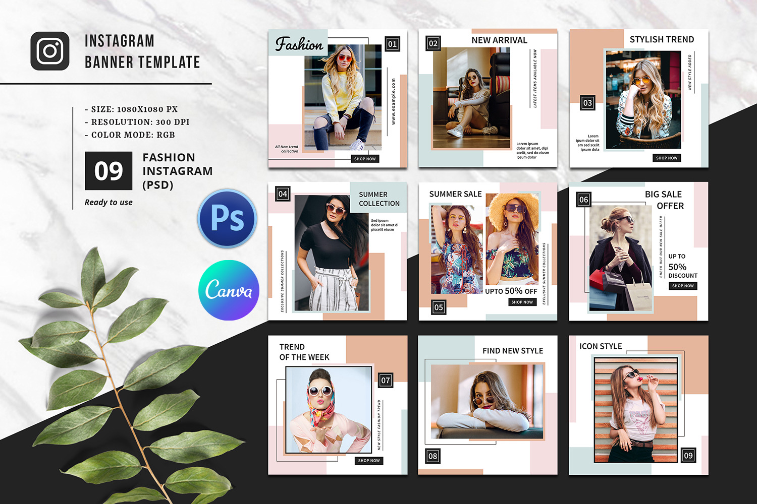 Fashion Promotional Instagram Social Media Template