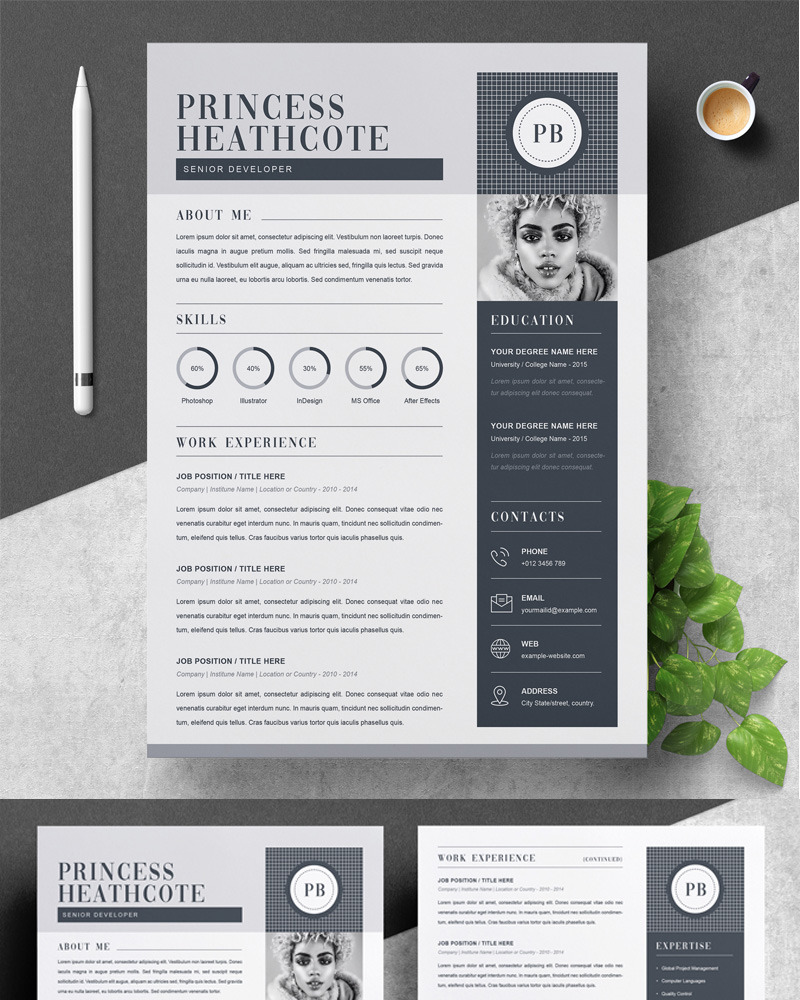 Princess Resume Template #79410 - TemplateMonster